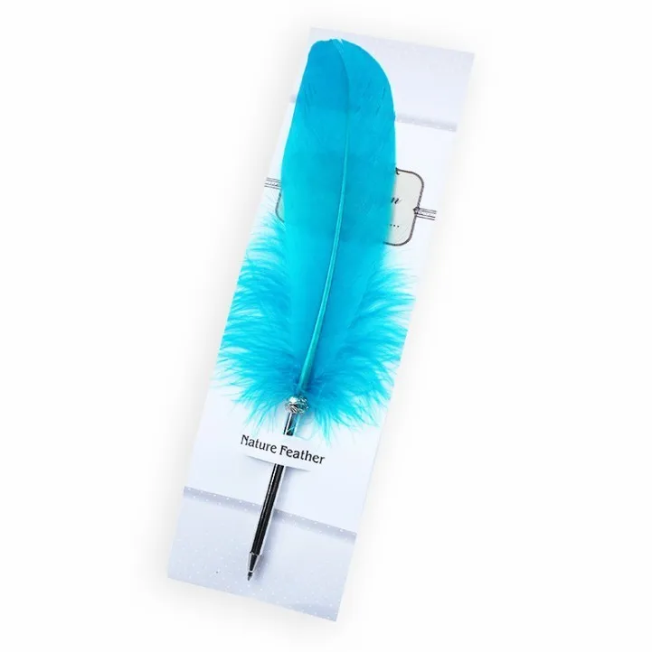 Classical Swan Feather Quill Metal Ball Pen Writing Ink Set With Gift ...