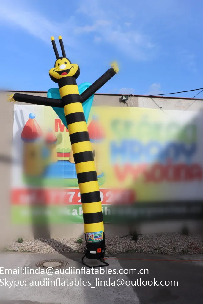 Orange Inflatable Sky Dancer Inflatable Fly Guy Dancing Tube Man For ...