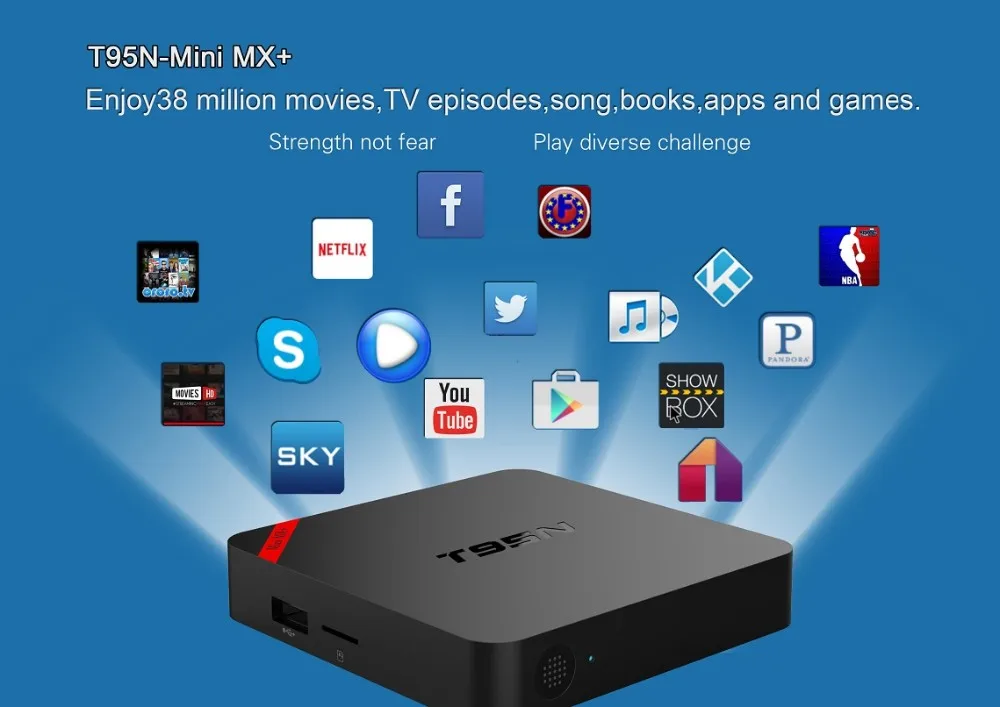 Mini Mx+ T95n Android Tv Box S905x Quad Core Android 6.0 1gb/8gb 3d ...