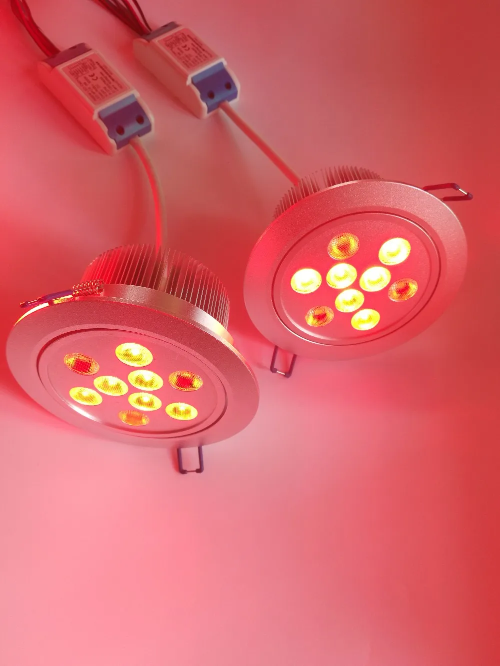 Luxgreen Adjustable 24VDC 9*3W DMX 3IN1 Rgb+white LED Downlight
