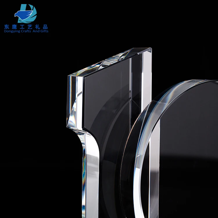 Engraved Number Ten Crystal Award Trophy Model For Corporate Gifts ...