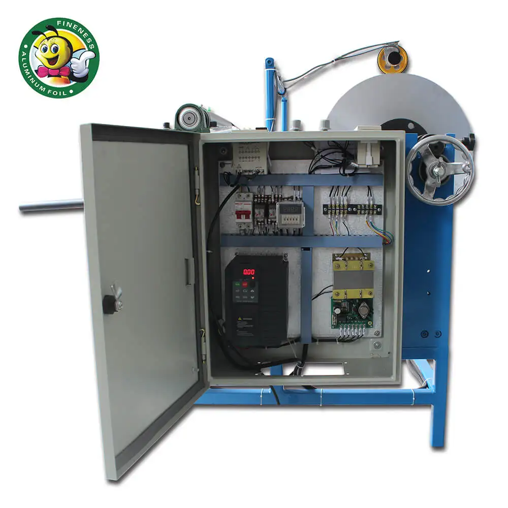 High Efficient Manual Aluminum Foil Rewinding Machine