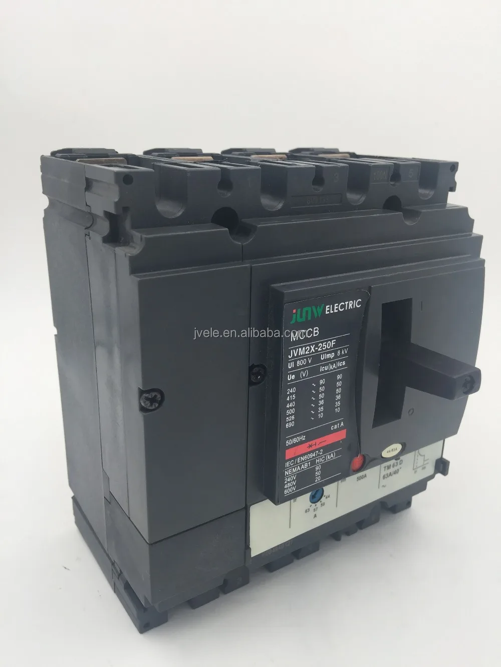 Adjustable 3 Pole /4 Pole Mccb 25a/63a/100a/160a/250a/400a/630a/800a/1000a/1250a/1600a Ns /nsx ...