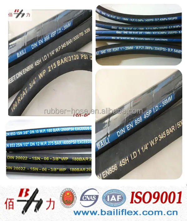 Hydraulic Hose DIN EN 853 2SN DN16 WP 250 BAR - ODM Manufacturers