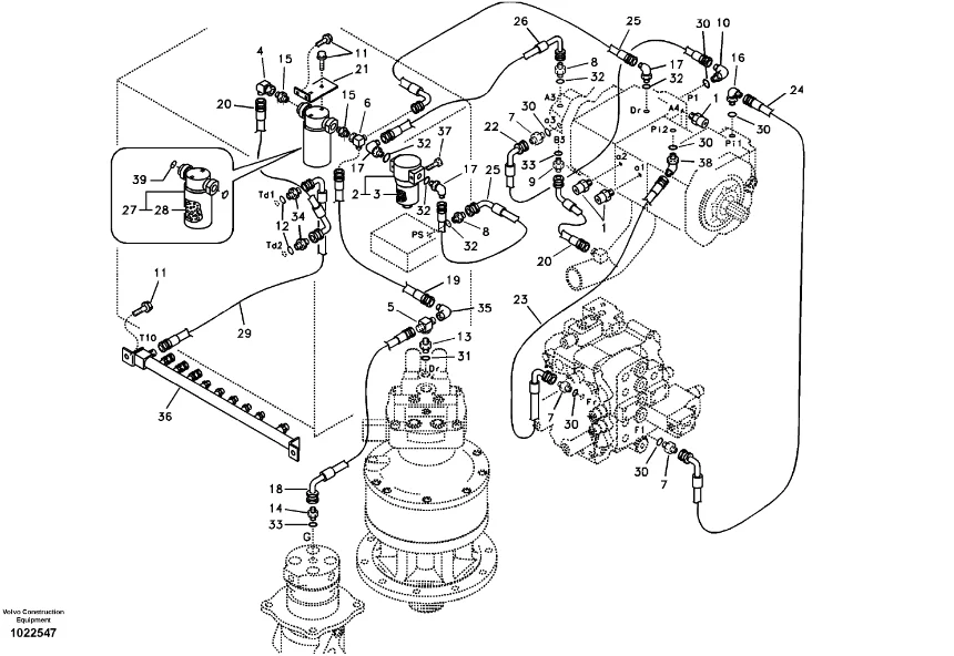 Genuine Quality Hydraulic Oil Filter 14524170 for Volvo