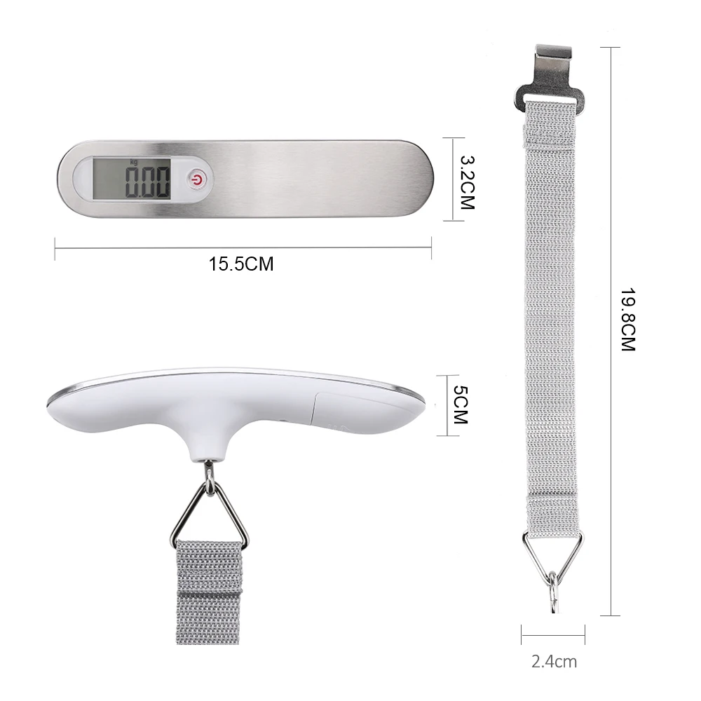 50KG Mini Smart Weight Balance - Ideal for Luggage Weighing
