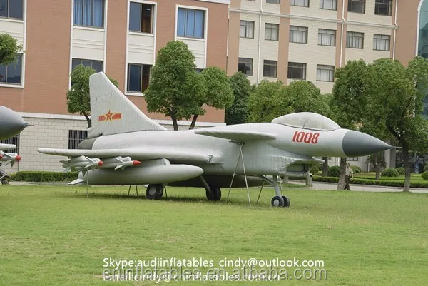 Floating Inflatable Plane Model,Inflatable Army Fighter Jet Model For ...