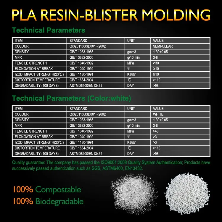 Anhui Pla Granules Bioplastic Pellets Polylactic Acid Resin Plastic ...