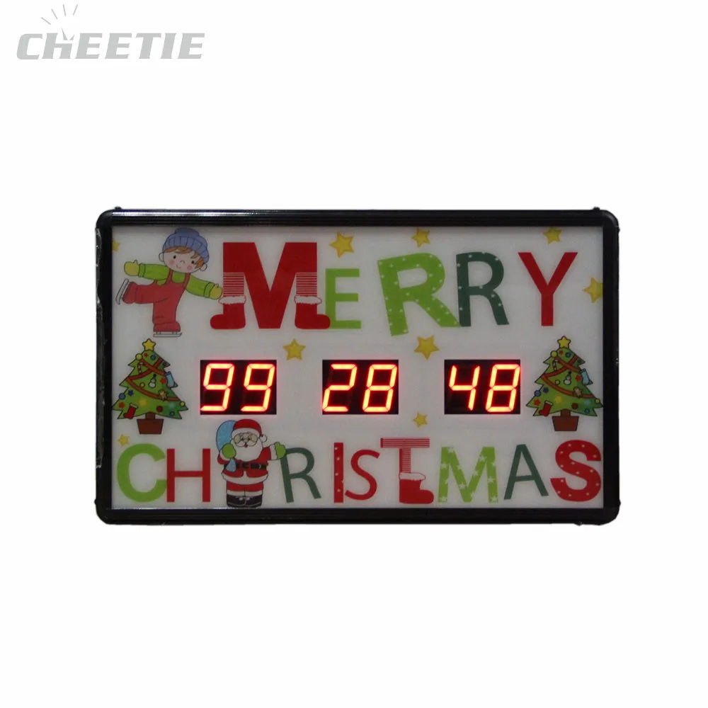 Led Countdown Timer To Christmas Table Clock 2-channel Digital Timer ...