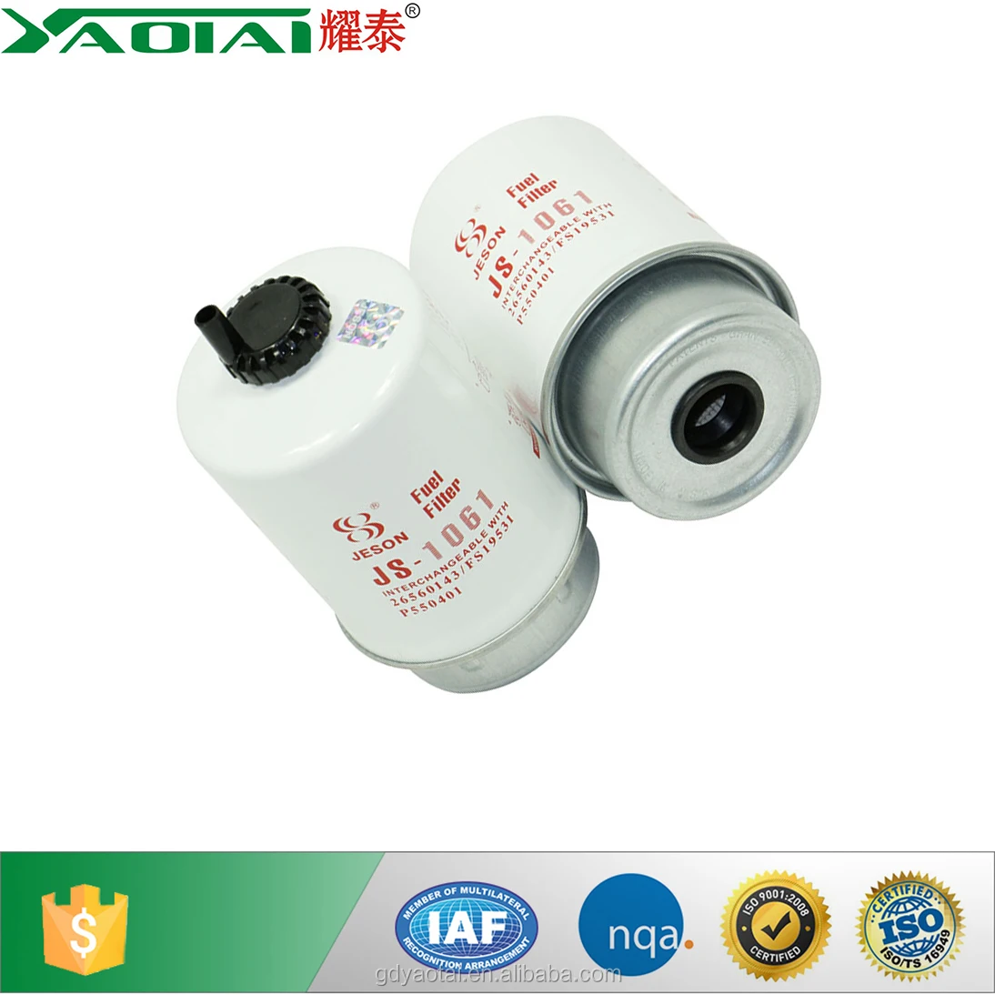 Yaotai Jeson Filter-fuel Filter Water Separator For Perkins 26560143 ...