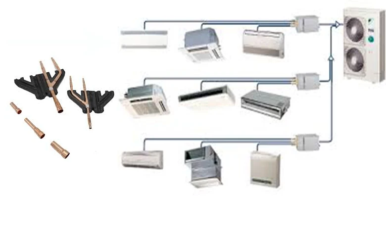 AC VRF Air Conditioner Refnet Branch Pipe GFFQ02 - Copper