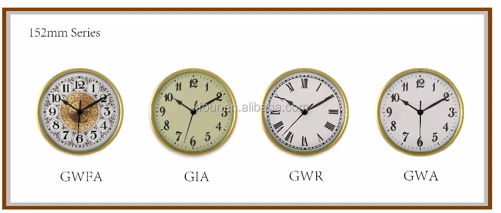 Clock Inserts / Clock Fit-ups / Clock Head Dia.152mm (6 Inches) With ...