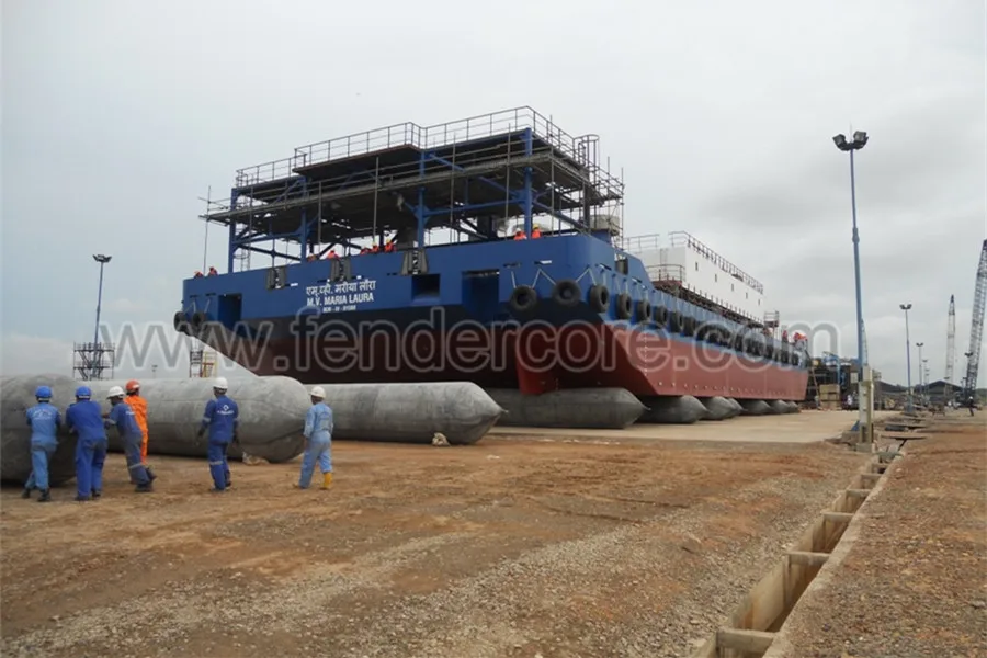 Floating And Launching Inflatable Dry Dock Rubber Salvage Ship Airbag ...