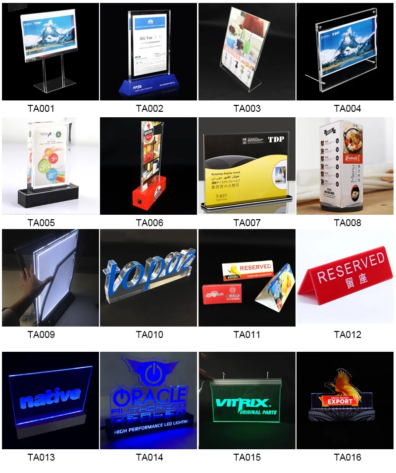 Wholesale Indoor Lighting Led Edge Lit Sign Base Acrylic With Rgb ...