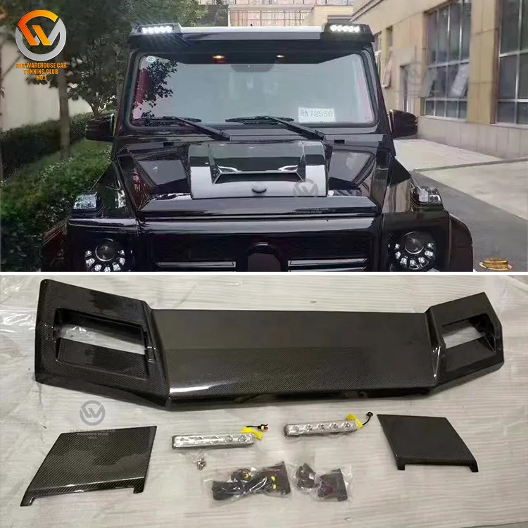Amg B Style Roof Front Spoiler With Led W463 6x6 G500 G55 G63 G65 - Buy ...