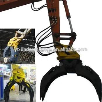 Excavator Stubbed Claw Grapple For Rock Metal Casing - Buy Hydraulic ...
