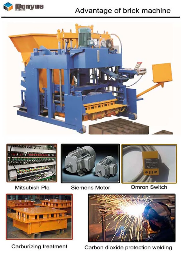 Hemp Brick Machine Qtm10-15 Saudi Arabia Mobile Concrete Block Making ...