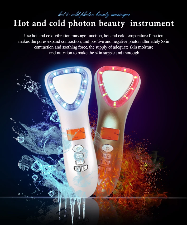 Microcurrent Led Lights Facial Beauty Tools Photon Skin Care Tool - Buy ...