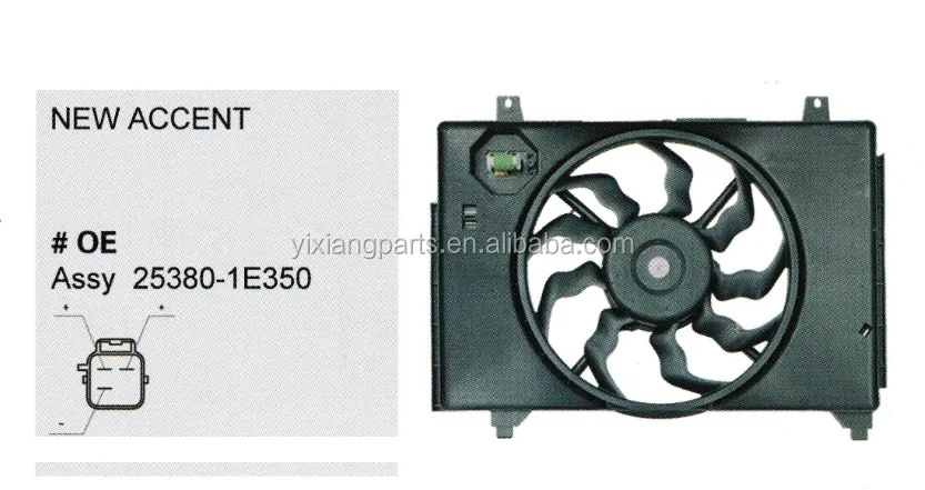 Oe# 25380-1e350 Cooling Fan Motor For Hyundai Accent - Buy 25380-1e350 ...