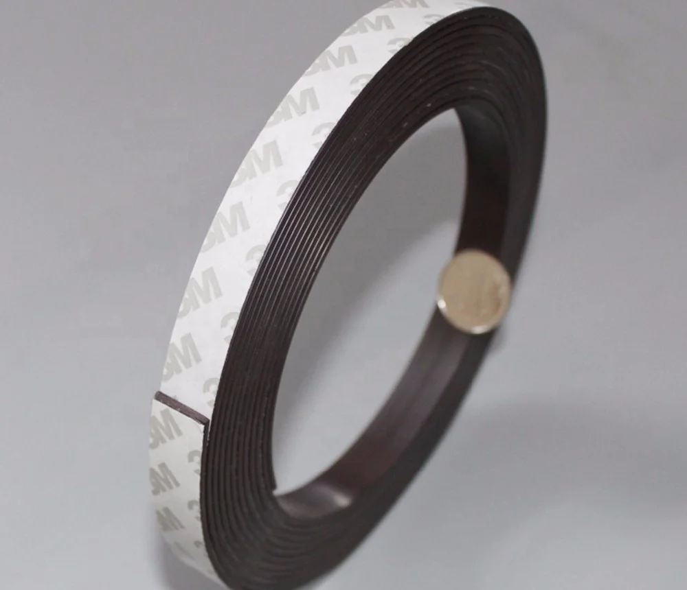 Flexible Adhesive Rubber Magnetic Strips Magnet Band Roll For ...