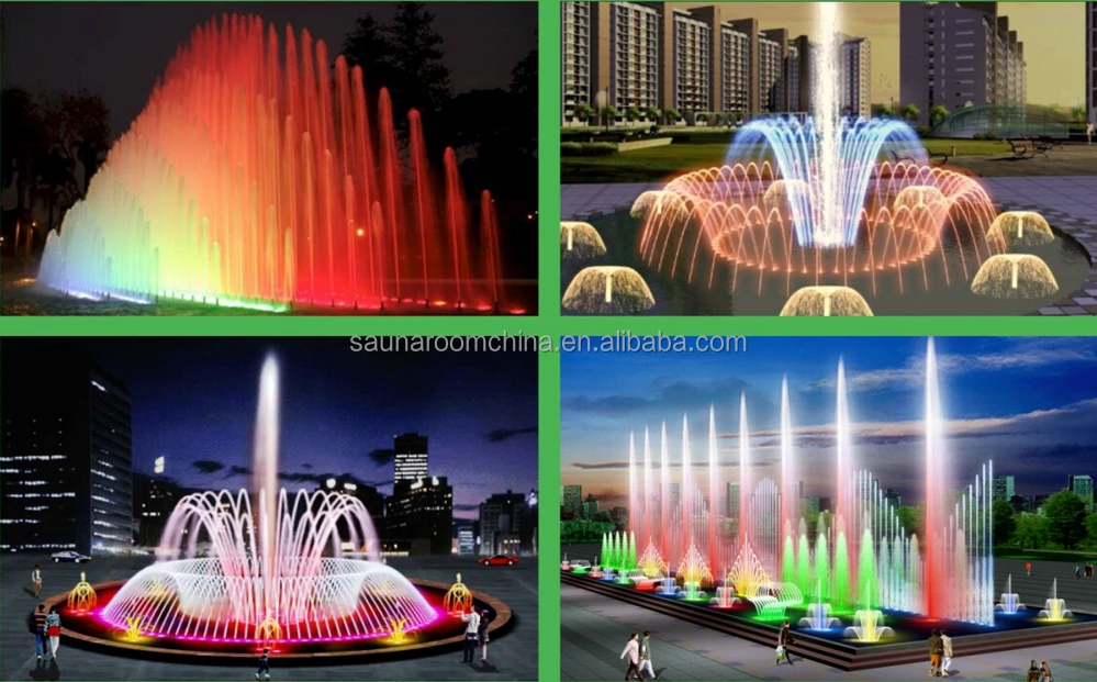 Customized Musical Dancing Waterfall Fountain Garden Outdoor Water ...