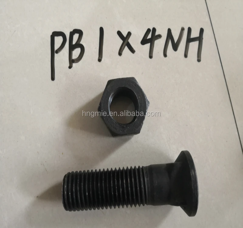 Grade 12.9 1''x4'' Plow Bolt with Nut 5P8136&2J3507 Made of Durable ...
