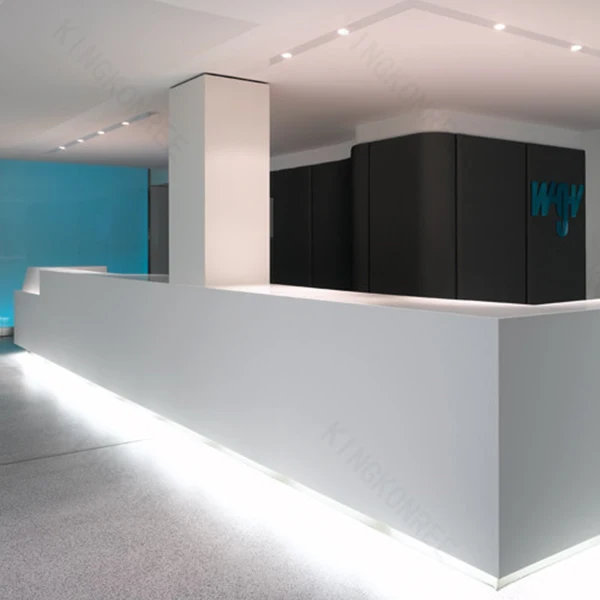 Fashion Round Computer Desk White Curved Reception Desk - Buy Fashion ...