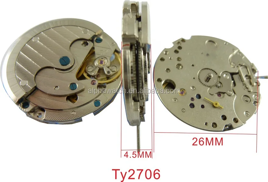 Small Second Automatic Watch Movement - Buy Small Second Asian Watch ...
