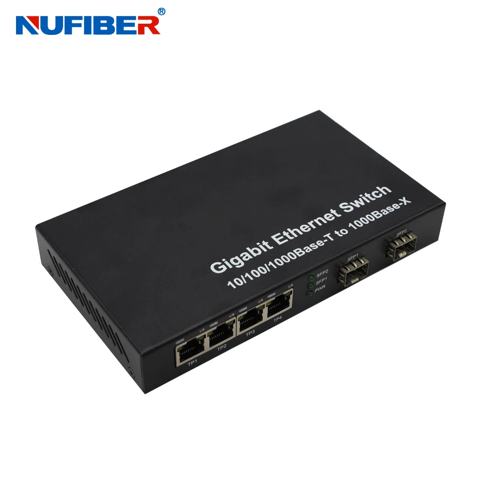 8-port Ge Utp+1port Ge Sfp Slot Gigabit Fiber Ethernet Switch Network Optical Fiber Switches ...