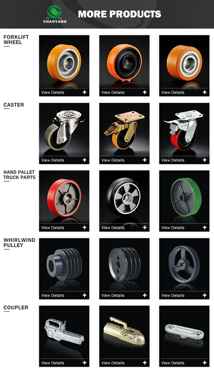 180mm/ 200mm Hand Pallet Truck Driving Pu Load Steering Wheel - Buy ...