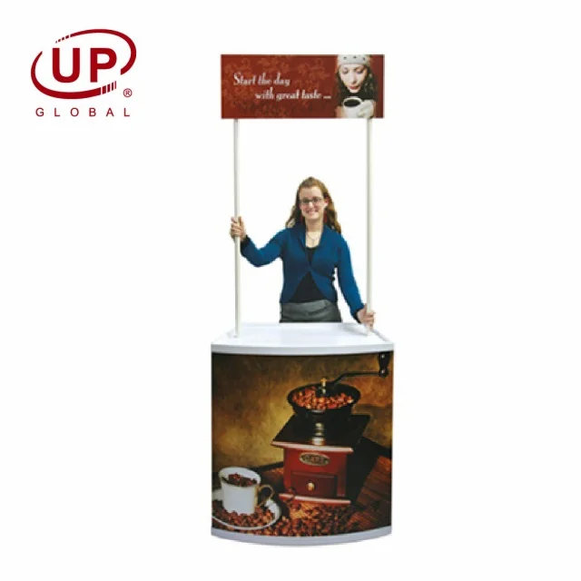 Portable Promotion Table Stand With Header And Poles - Buy Promotor ...