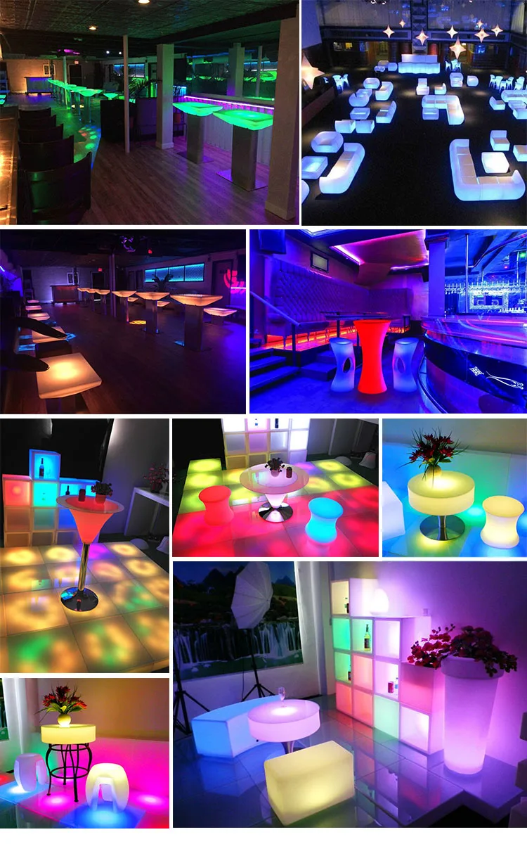 Club nocturno luz LED comercial Bar mostrador con controlador remoto ...