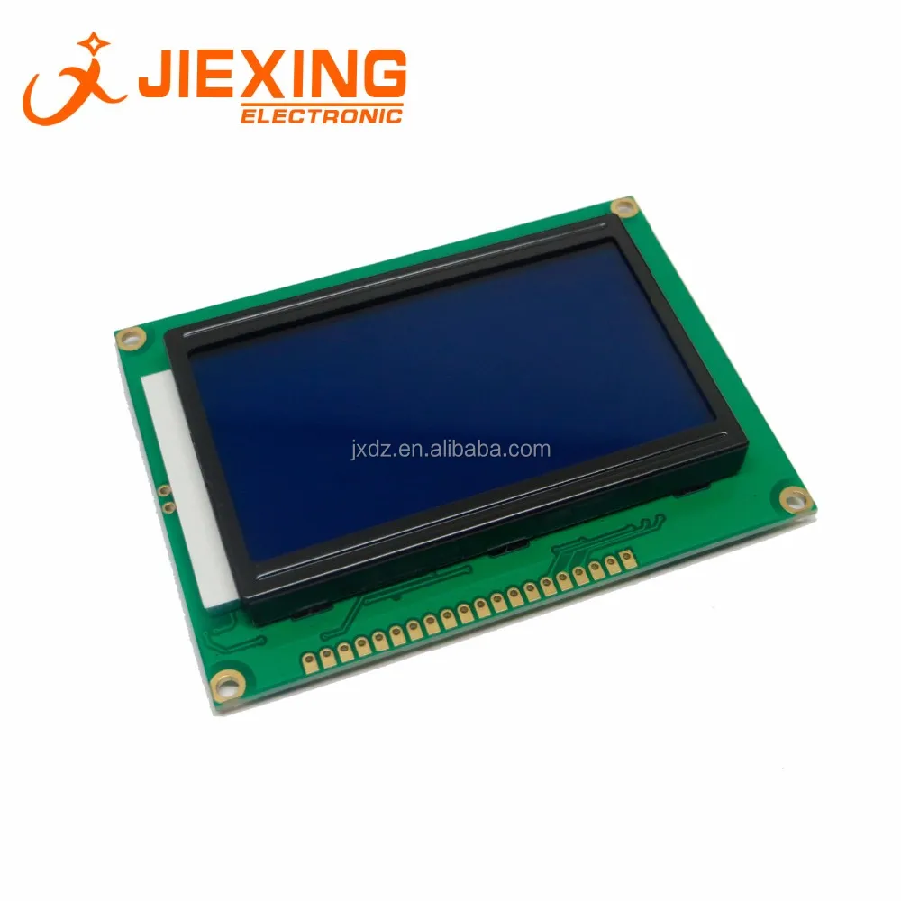 128*64 Graphic Matrix Lcd 12864 Lcm Display Module Stn Blue Backlight White Character 5v 128x64 ...
