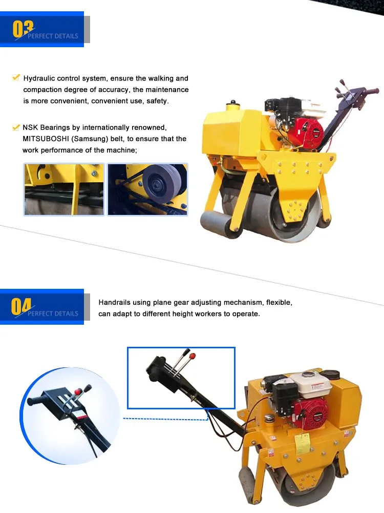 Drum Width 70cm Vibration Baby Roller Soil Compactor Price - Buy Baby ...
