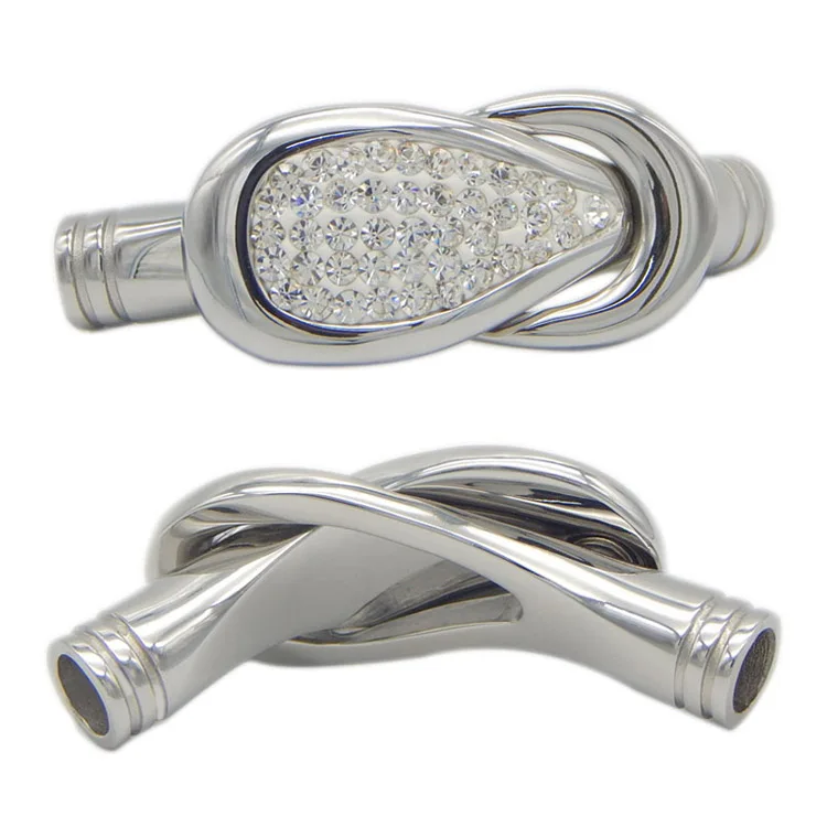 Jf1282 Infinity Magnetic Knot Clasps,Copper Magnetic Clasps For Leather ...