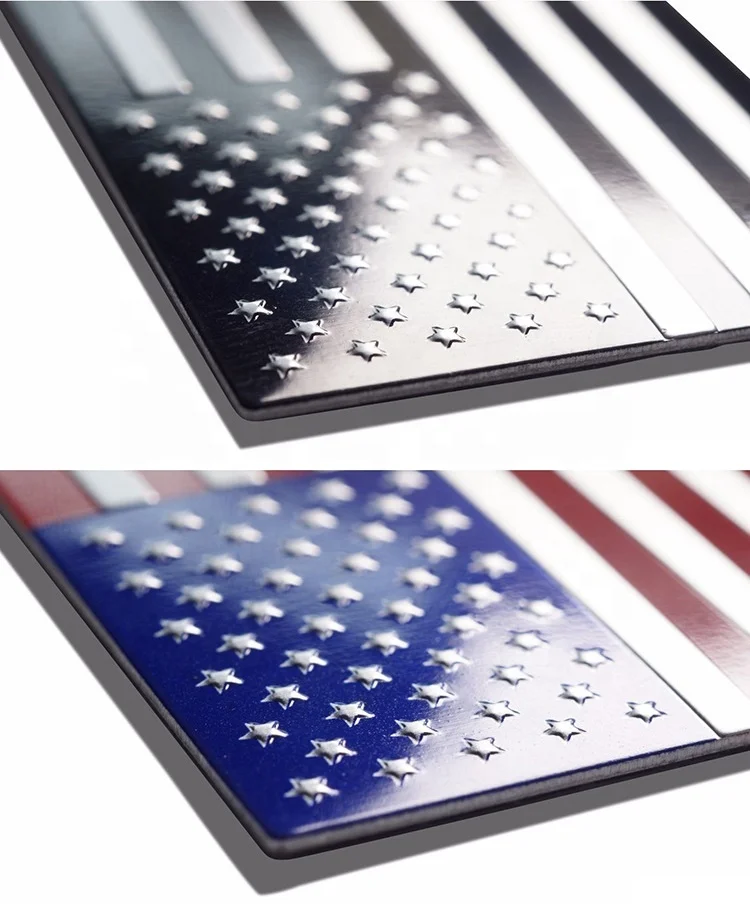 US Flag Sticker for Car - American Flag Badges & Stickers