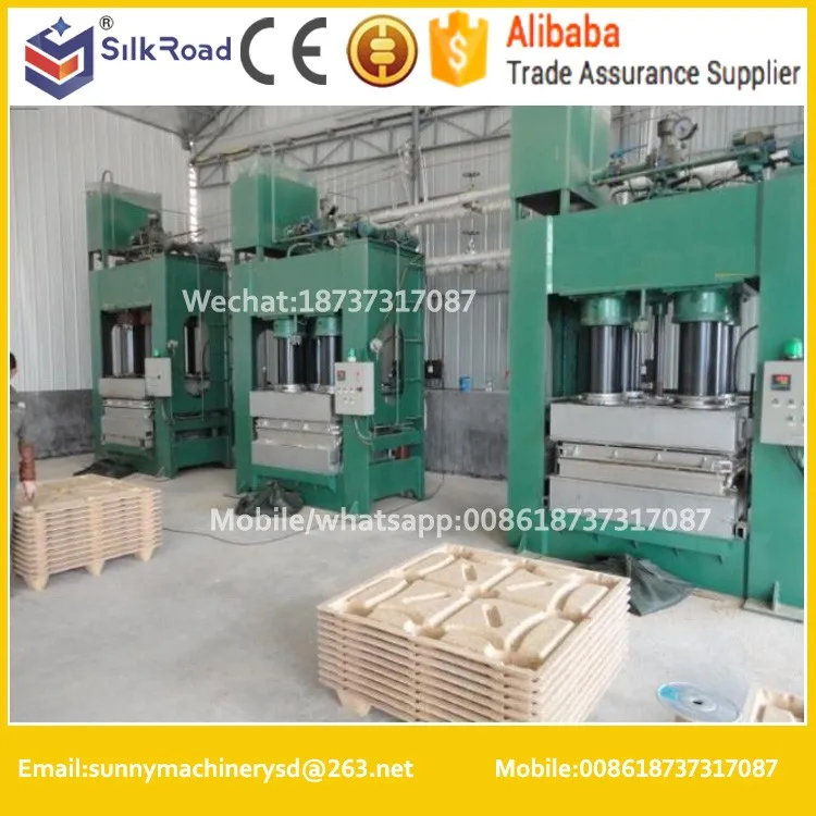 Hydraulic Press Wood Pallet Making Machine / Wood Recycling Machine In ...