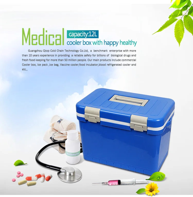Un2814 12l Blood Transportation Medical Cooler Box - Buy Supply Cooler ...