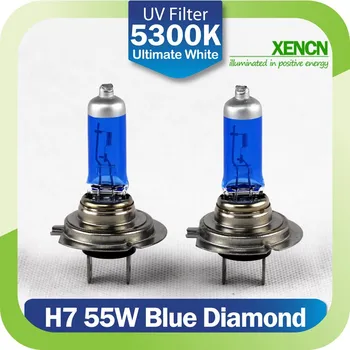 Xencn H7 12v 55w 5300k Px26d New Blue Diamond Light Car Headlight ...