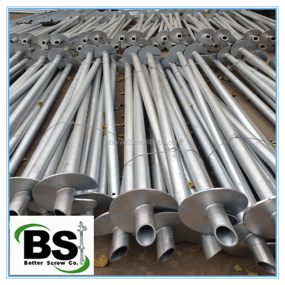 Helical Foundation Piles For Light Pole ( Good Price) - Buy Helical ...