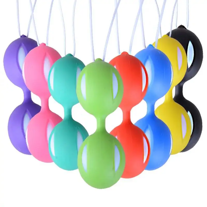 Vibrating Control Jump Eggs Silicone Rainbow Masturbation Kegel Balls