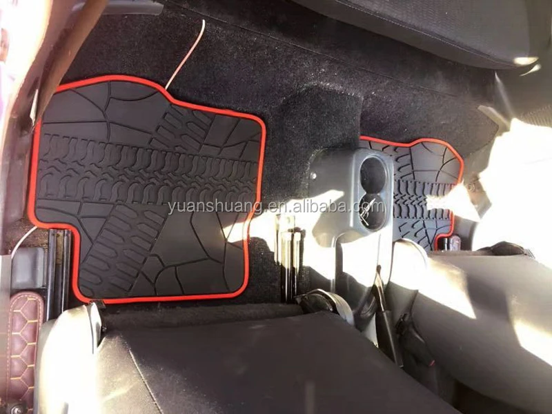 4 Pcs Rubber Front Car Foot Pad Floor Mats For Suzuki Jimny Suv Car ...