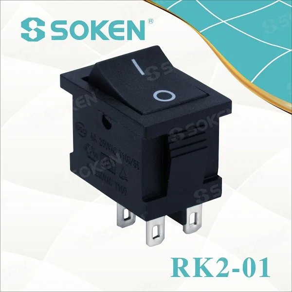 Soken T100 250vac 6a Kema Keur Rocker Switch - Buy 250vac 6a T100/55 Or ...