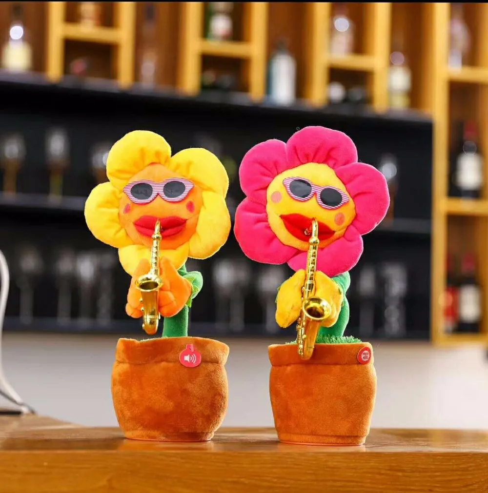 Sound Toy Humorous Sunflower Toy - Singing And Dancing Flower,Kids ...