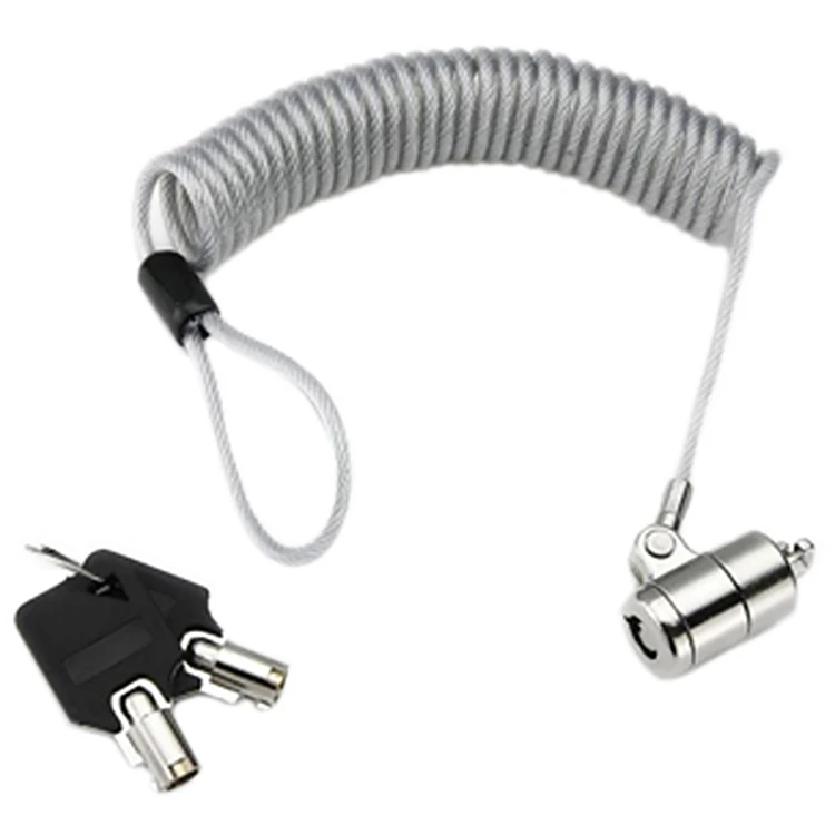 Wholesale High Tension Combinational Retractable Cable Lock With Keys ...