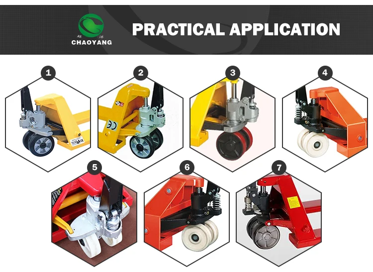 180mm/ 200mm Hand Pallet Truck Driving Pu Load Steering Wheel - Buy ...