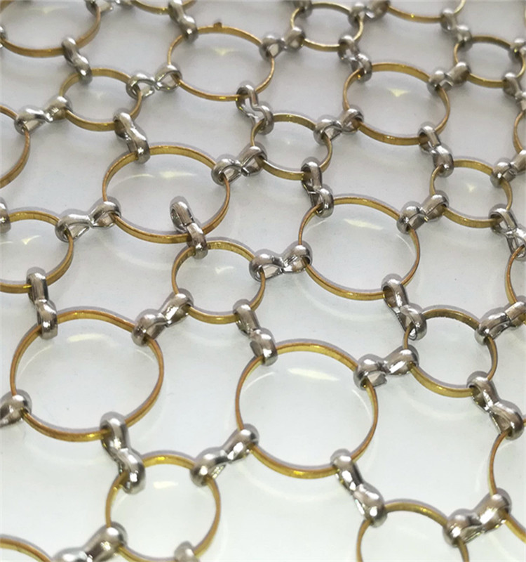 1*8MM Brass Chainmail Ring Mesh for Decorative Uses