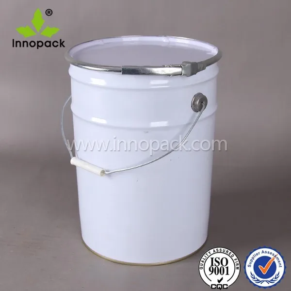 5 Gallon Metal Pail With Lid & Galvanized Lock Ring For Ink 20kg - Buy ...