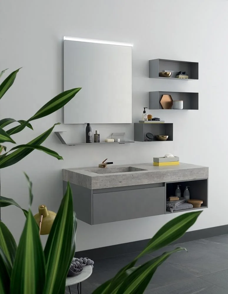 Modern European Style Bath Furniture Cabinet Hpl Bathroom Vanity - Buy ...