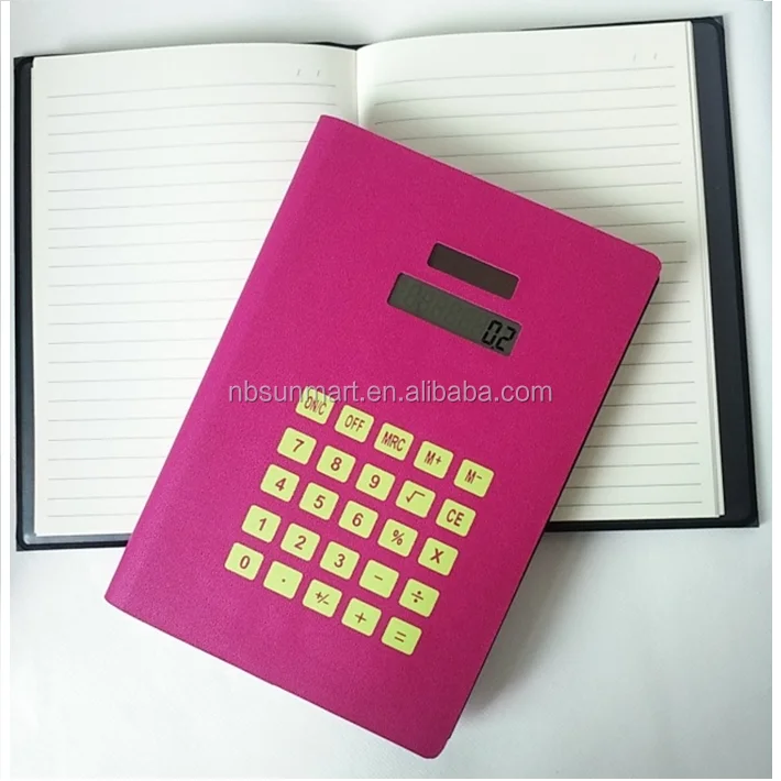 Calculator Cover Notebook Solar Calculator Customized Colors - Buy ...